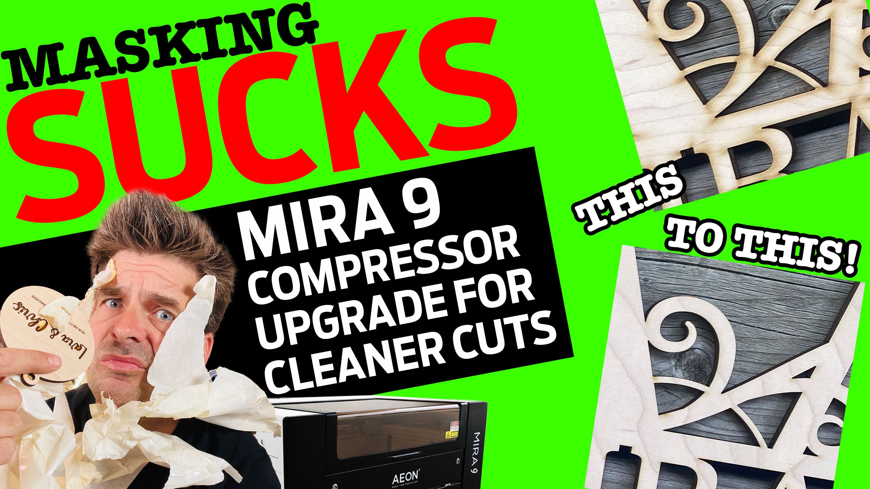 Get Cleaner Cuts! Adding a compressor to my Aeon Mira 9. Makes a huge ...