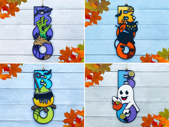 Boo Series Master Bundle - 21 Designs - Halloween - Laser ready files ...