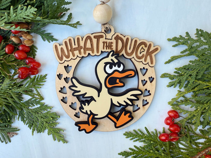 Cheeky Duck "WHAT THE DUCK" Ornament - Laser Ready File - All Lasers ...