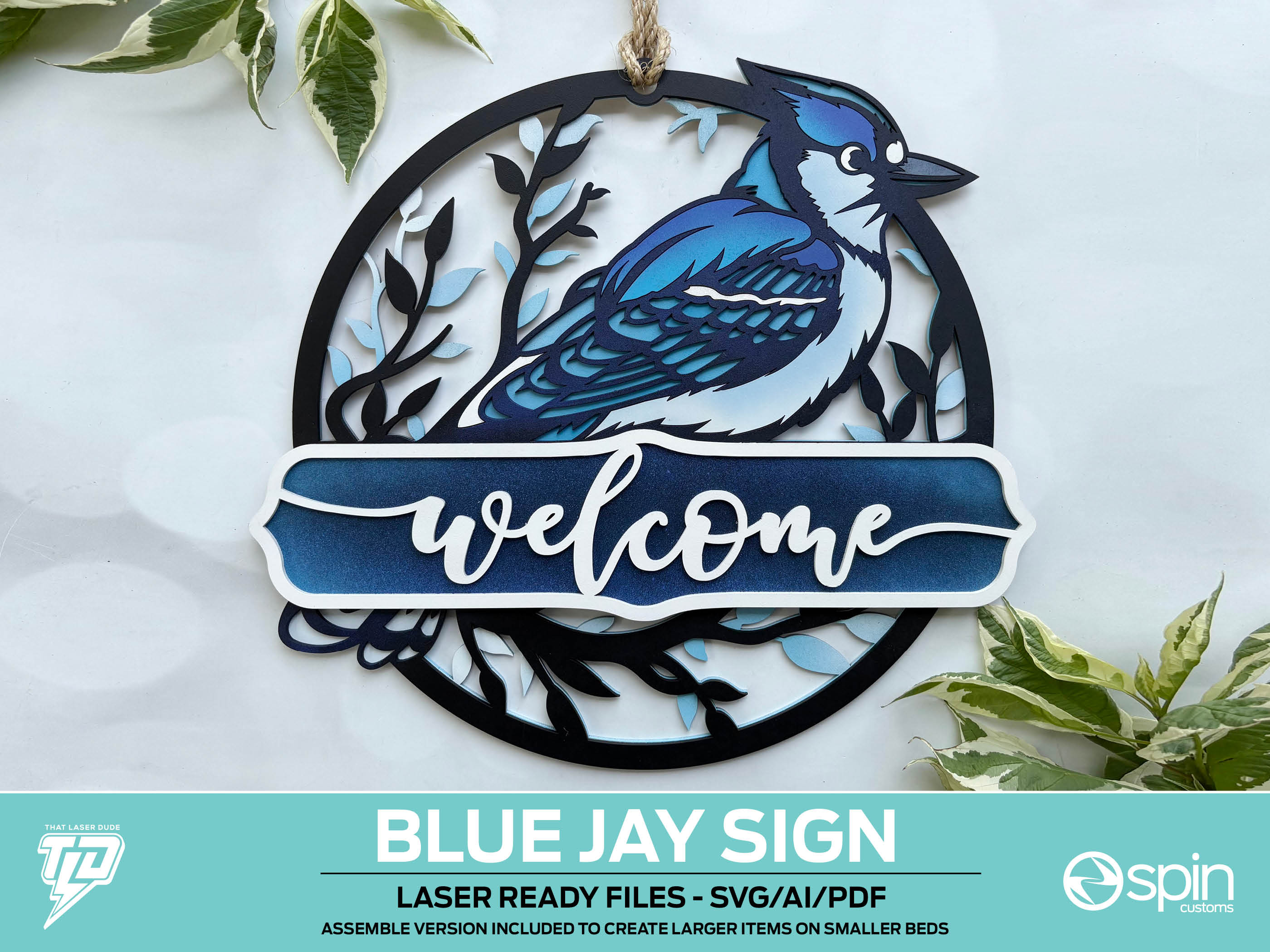 Blue Jay Sign – That Laser Dude