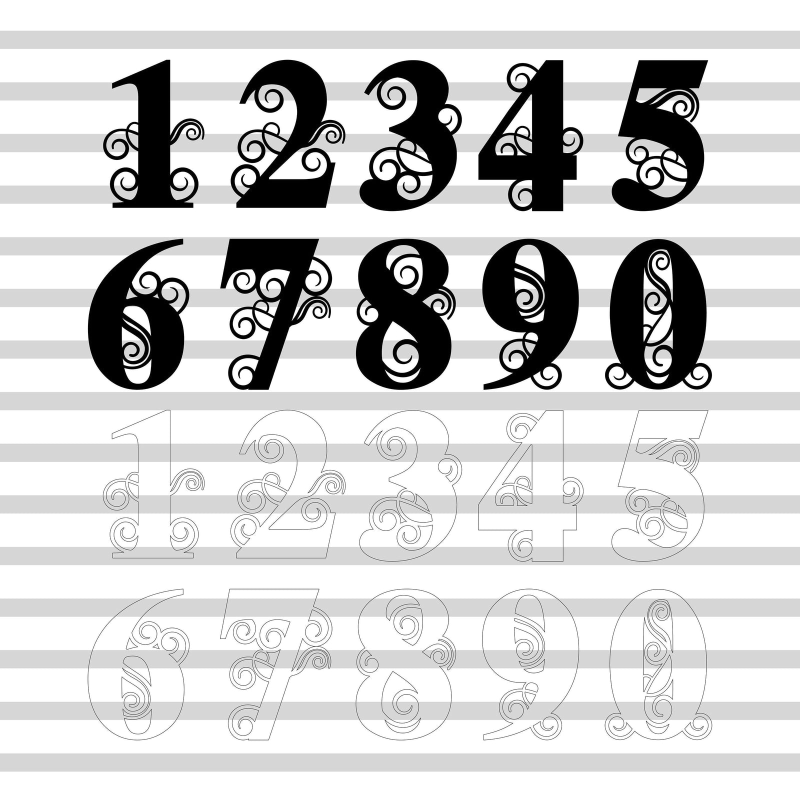 Swirled Numbers – That Laser Dude